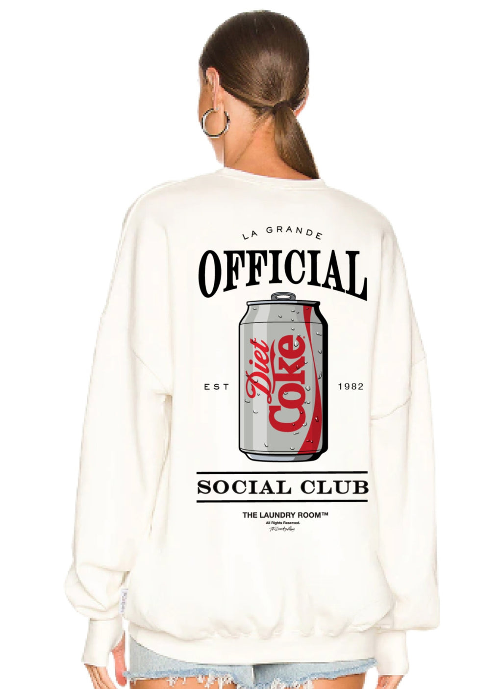 Diet Coke Social Club Jump Jumper- White / The Laundry Room – Ama La Vita