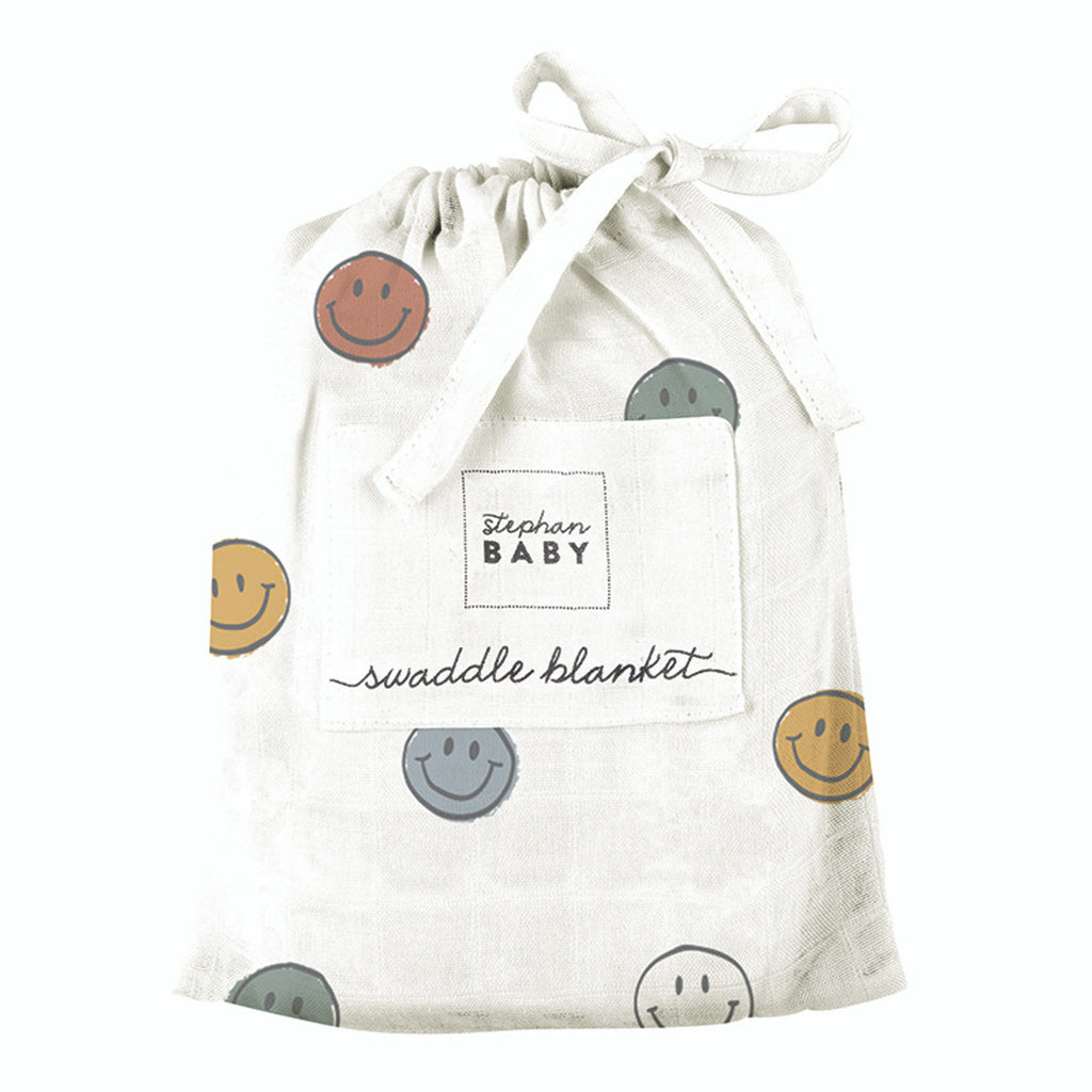 Smiley Faces Swaddle Blanket – Ama La Vita